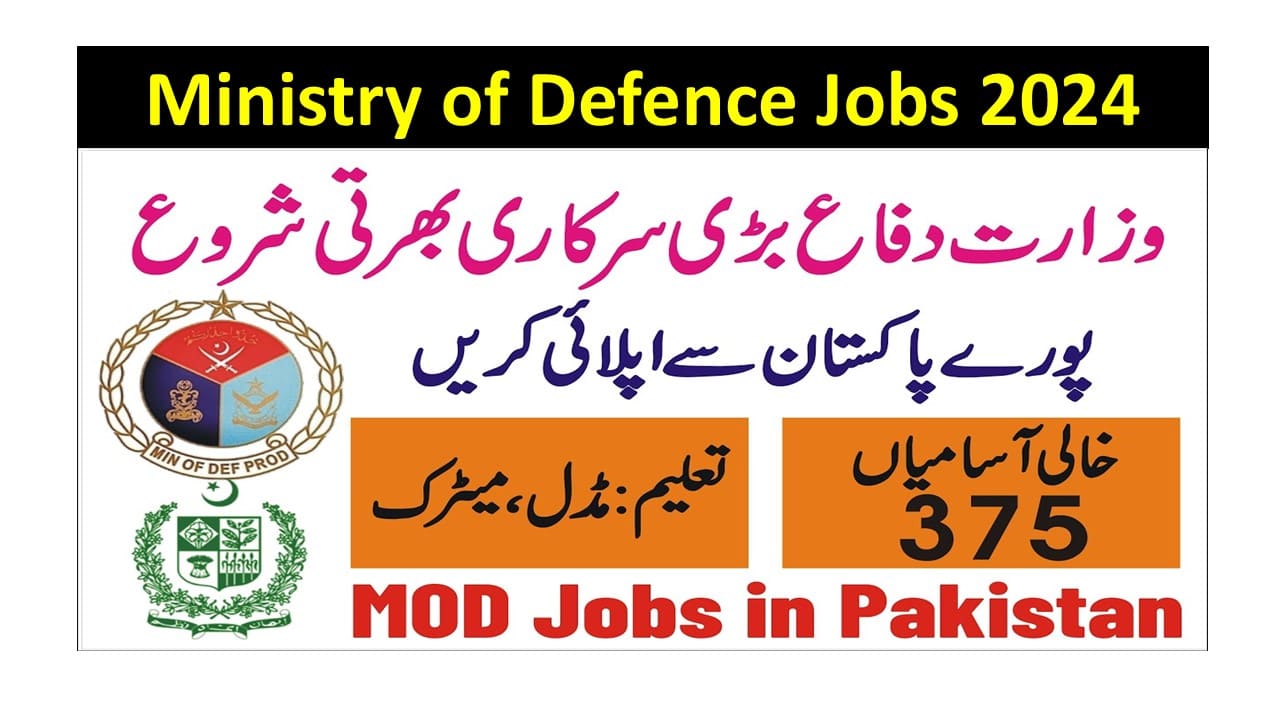 Latest MOD Jobs 2024 Ministry of Defence Online Apply