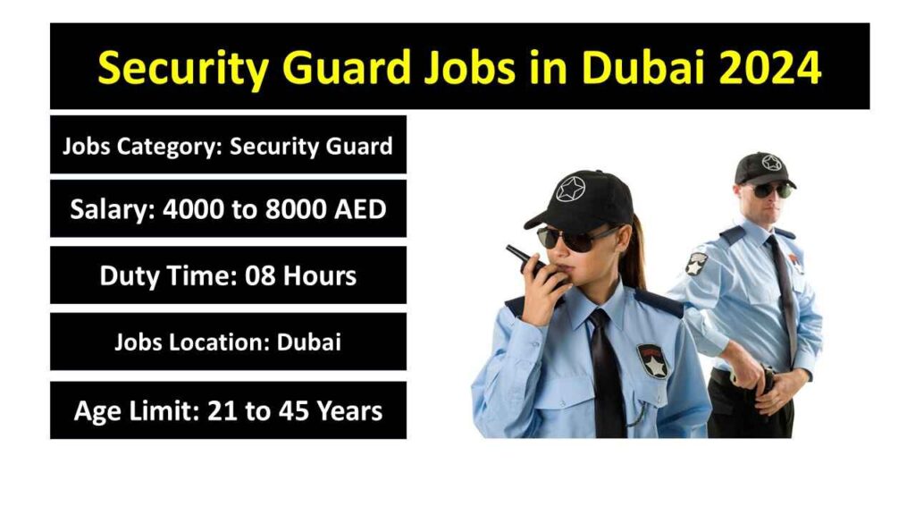 Security Guard Jobs in Dubai 2024 - Apply Online