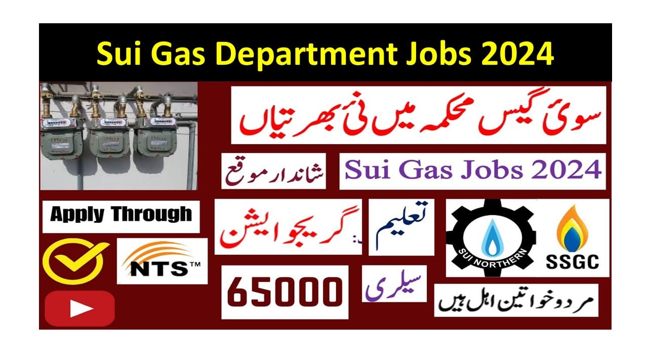 SSGC Jobs 2024 – Sui Gas Department Jobs 2024